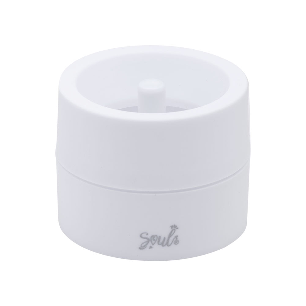 SUPORTE PARA CLIPES IMANTADO PEQUENO POTE PVC - BRANCO