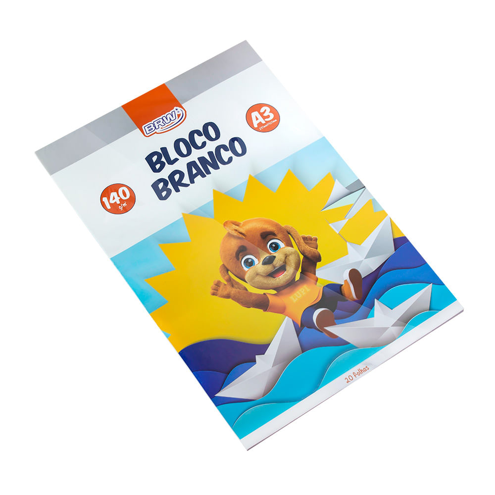 BLOCO BRANCO A3 - 140GR - 20 FOLHAS